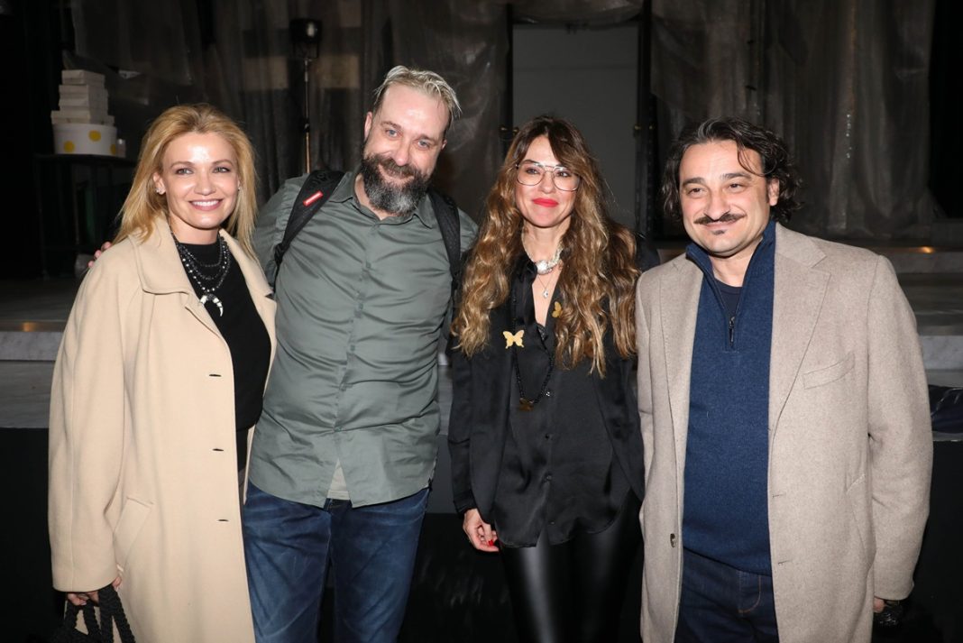 Η Παναγιώτα Βλαντή σε βραδινή έξοδο με τον σύζυγό της